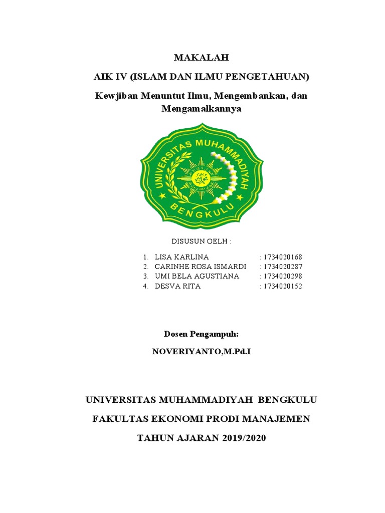 Kelompok 3 Makalah Aik Iv | PDF