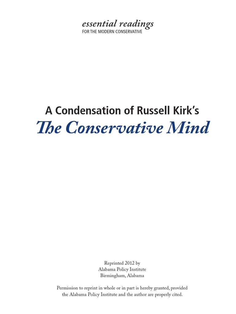 API Research Kirk The Conservative Mind | PDF | Edmund Burke | Philosophy