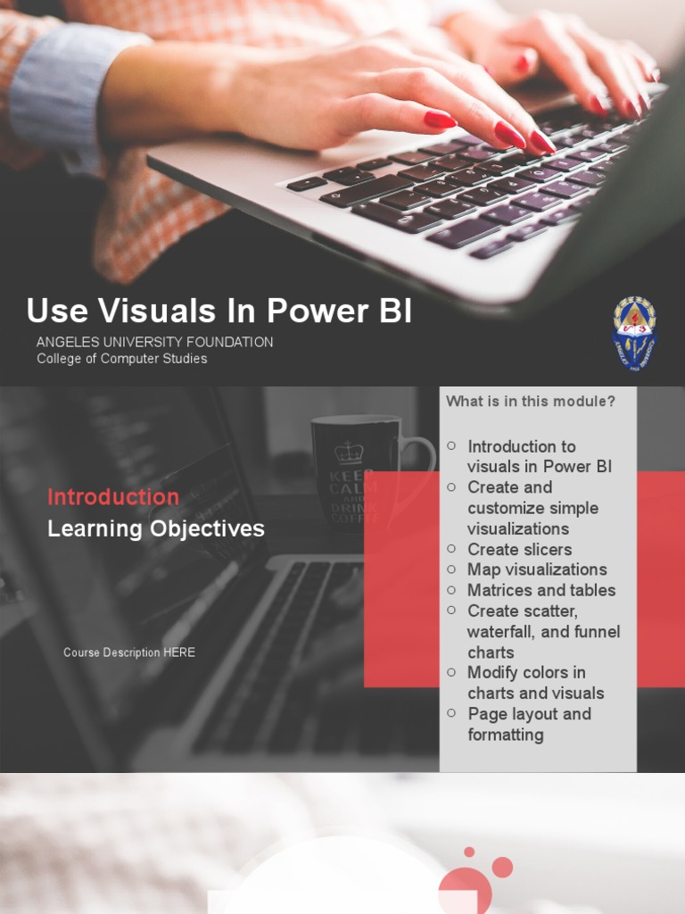 Use Visuals in Power BI: Angeles University Foundation College of ...