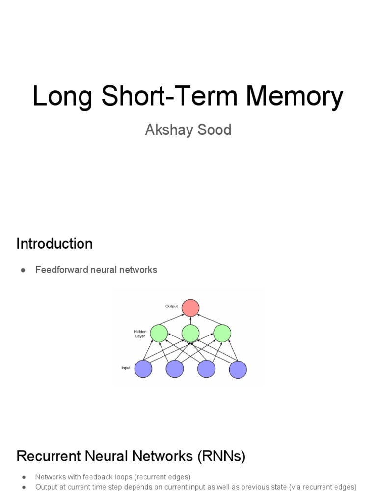 Long Short-Term Memory Networks PDF | PDF | Systems Science | Algorithms