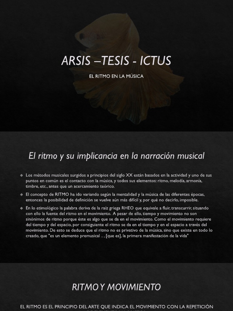 Arsis Tesis, El Ritmo en La Música | PDF