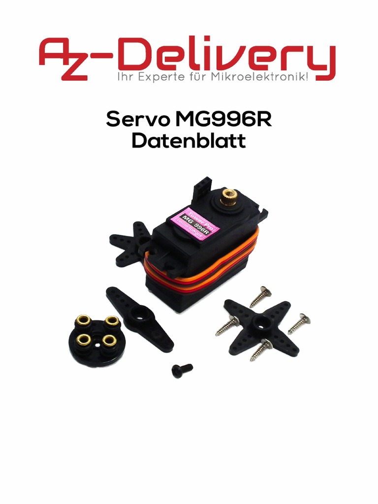 Servo MG996R Datenblatt AZ-Delivery Vertriebs GMBH | PDF