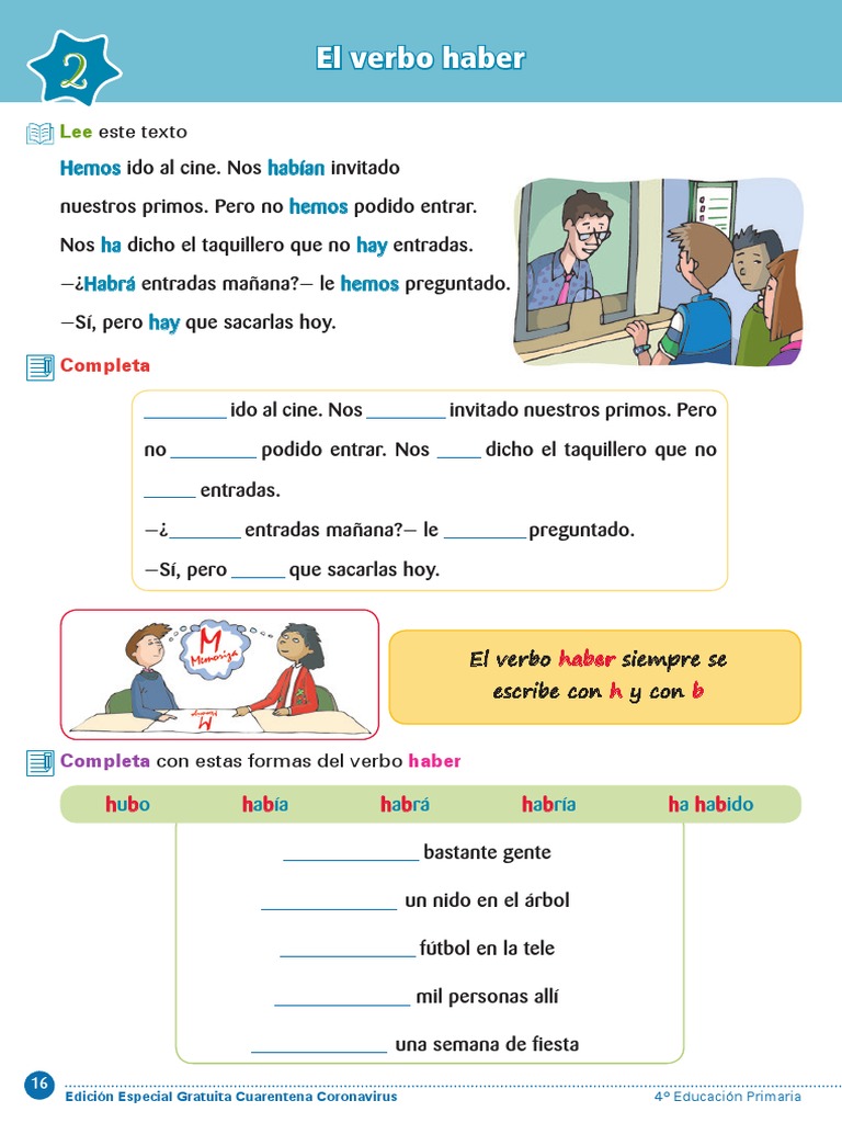 Repaso Verbo Haber | PDF