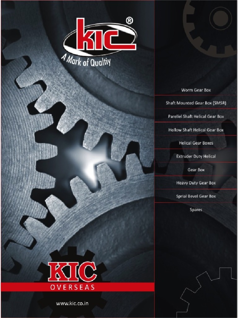 KIC Gear Box - Redutor | PDF