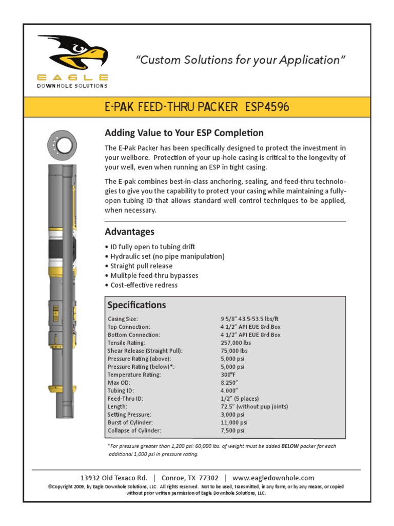 E-Pak Feed-Thru Packer Esp4596: "Custom Solutions For Your Application ...