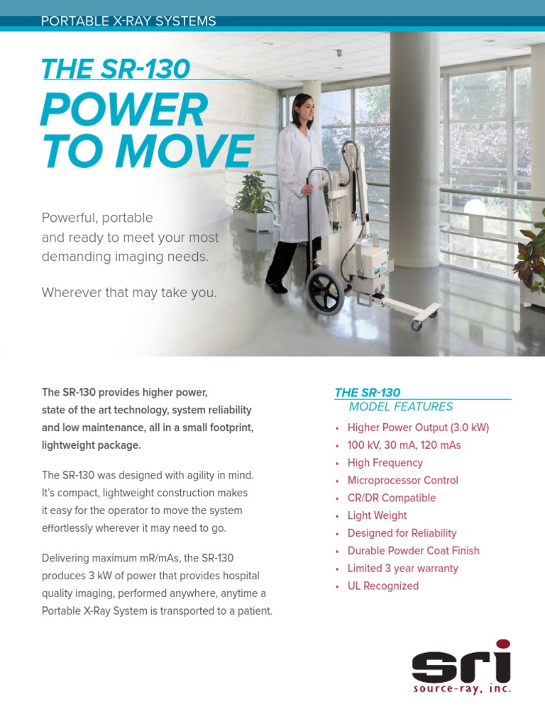 Power To Move: THE SR-130 | PDF | X Ray | Manufactured Goods