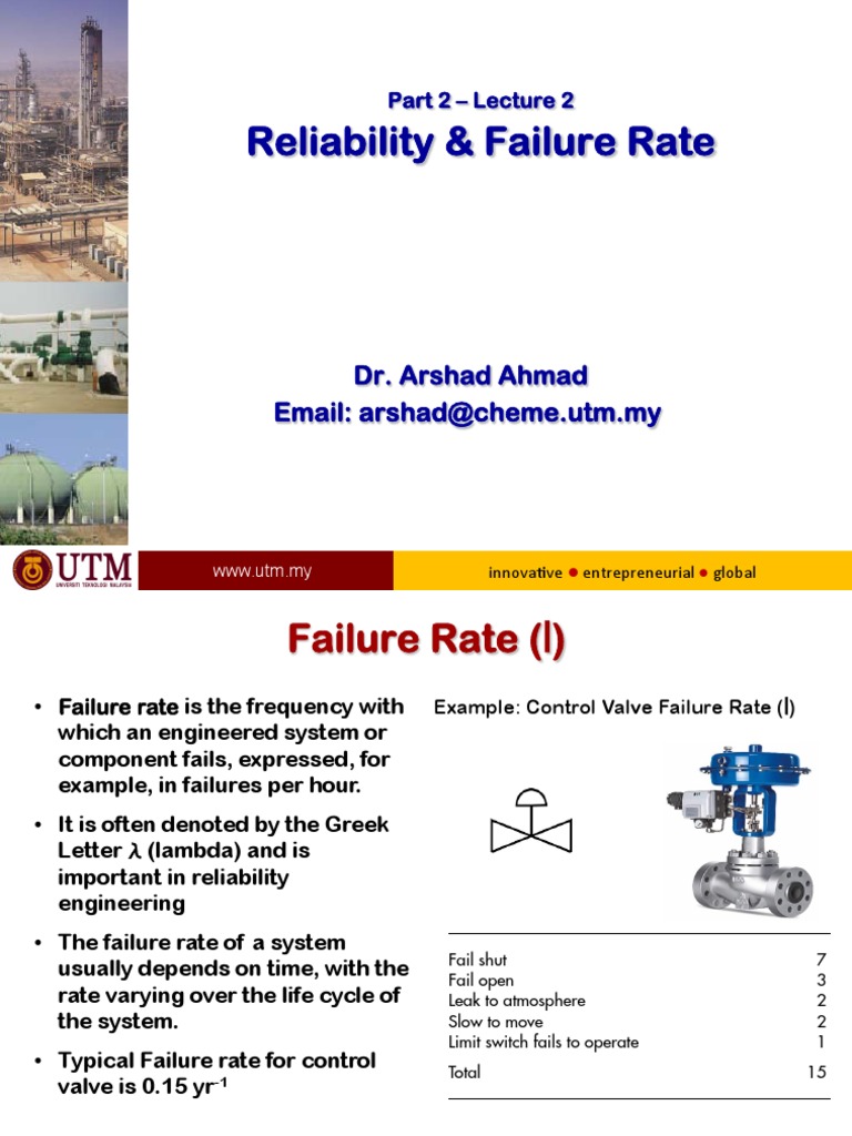 Reliability & Failure Rate Analysis | PDF | Mechanical Engineering ...