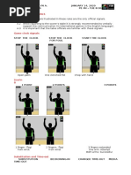 Netball Officiating Signals | PDF | Hand | Arm