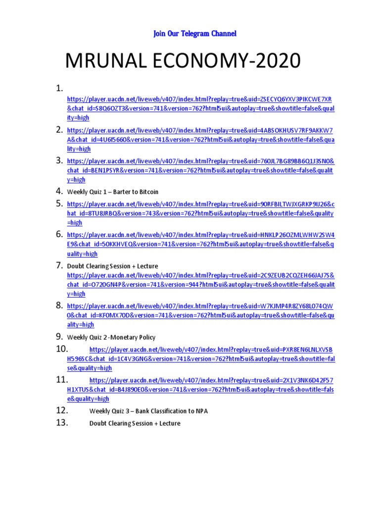 MRUNAL ECONOMY-2020: A Comprehensive Collection of Economics Lessons ...