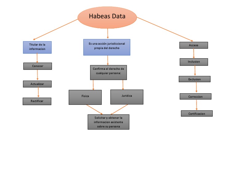 Habeas Data Mapa Mental PDF | PDF
