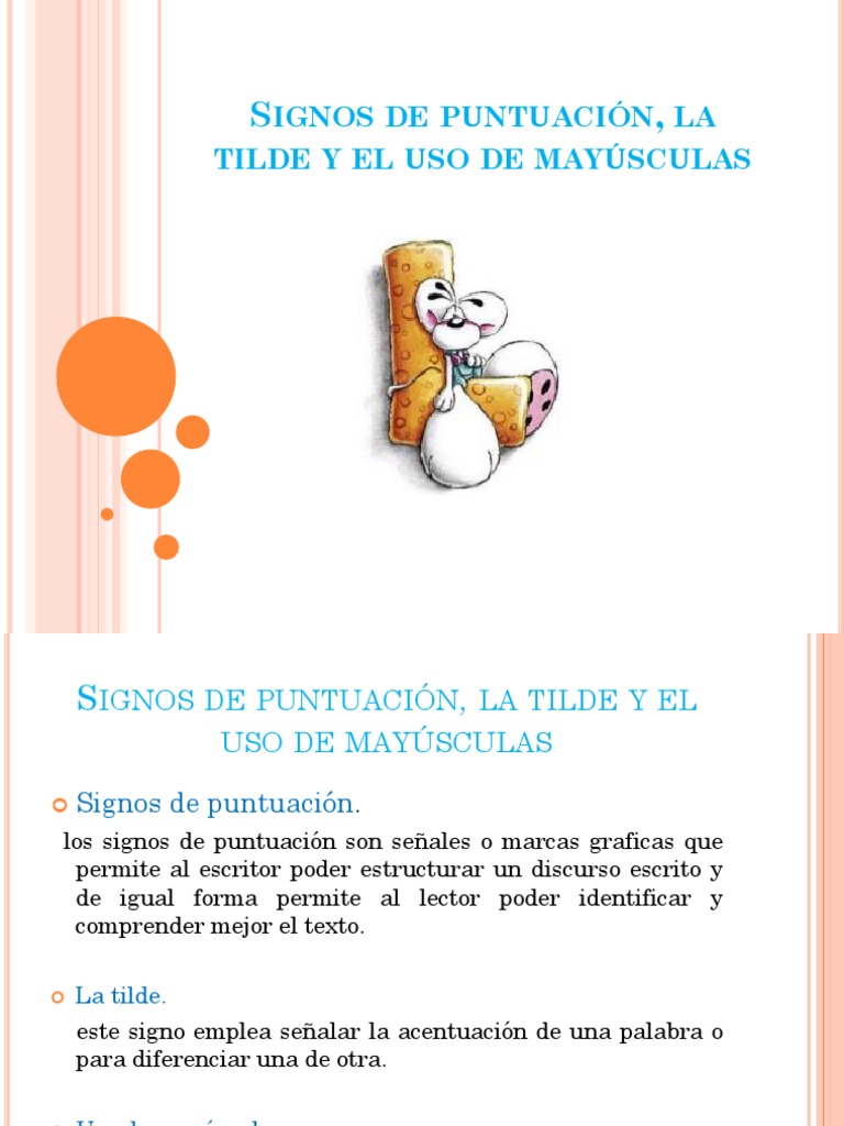 Signos de Puntuación, La Tilde y El My | PDF | Puntuación | Coma