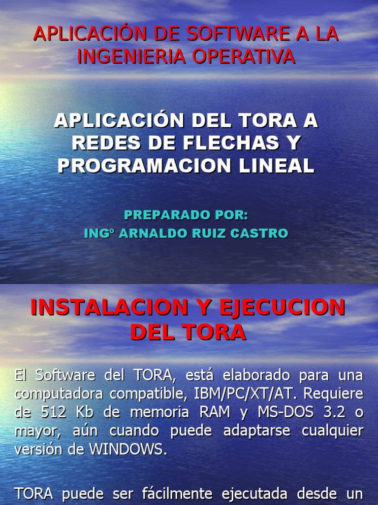 11.modo de Uso Del Tora | PDF | Computadoras personales | Microcomputadoras