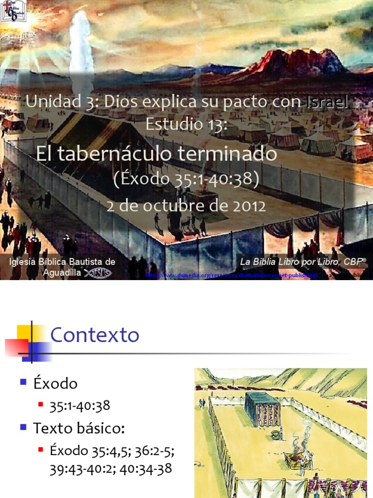 13 El Tabernaculo Terminado | PDF | Libro del éxodo | Tabernáculo