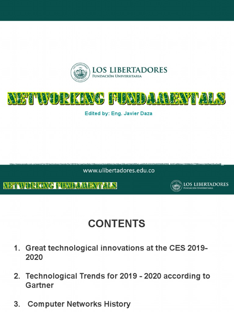 Networking Fundamentals 2020-1 | PDF | Transmission Medium | Computer ...