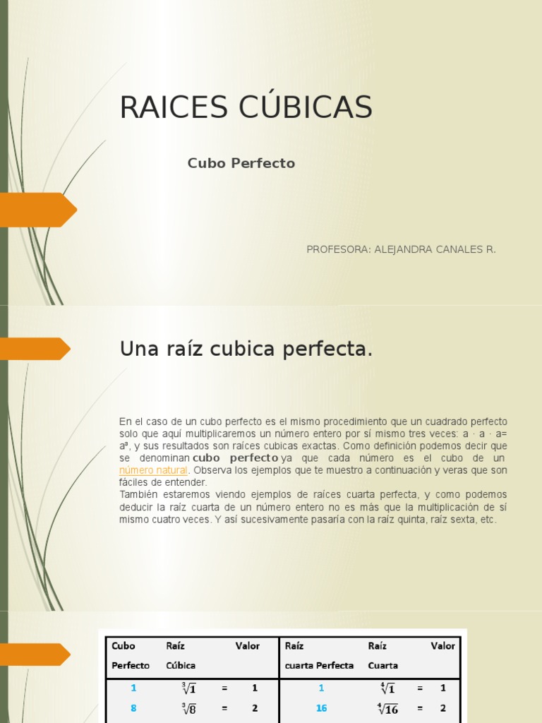 Ejemplos y ejercicios de raíces cúbicas | PDF