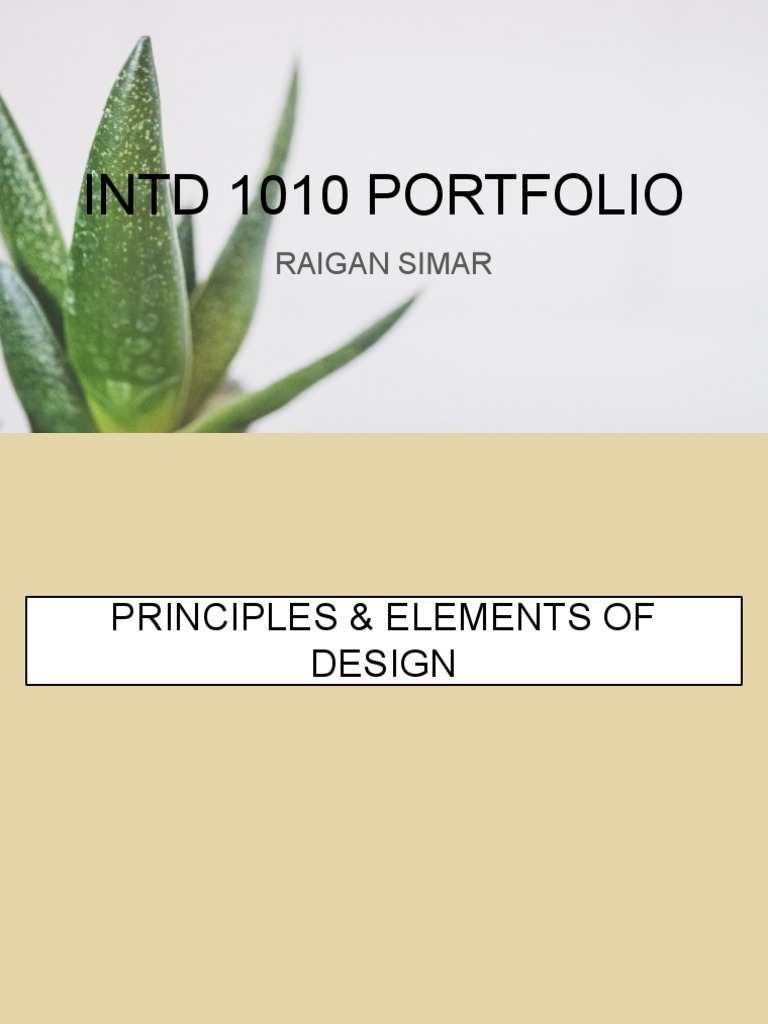 Intd 1010 Portfolio | PDF | Lighting | Architectural Elements