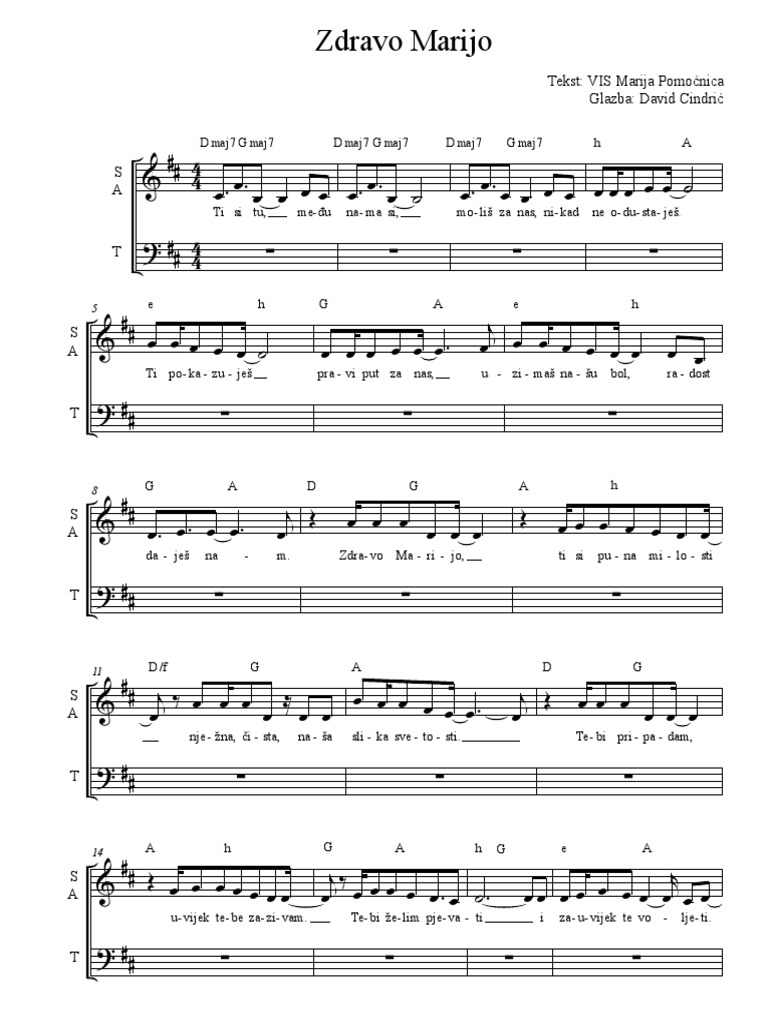 Zdravo Marijo PDF | PDF
