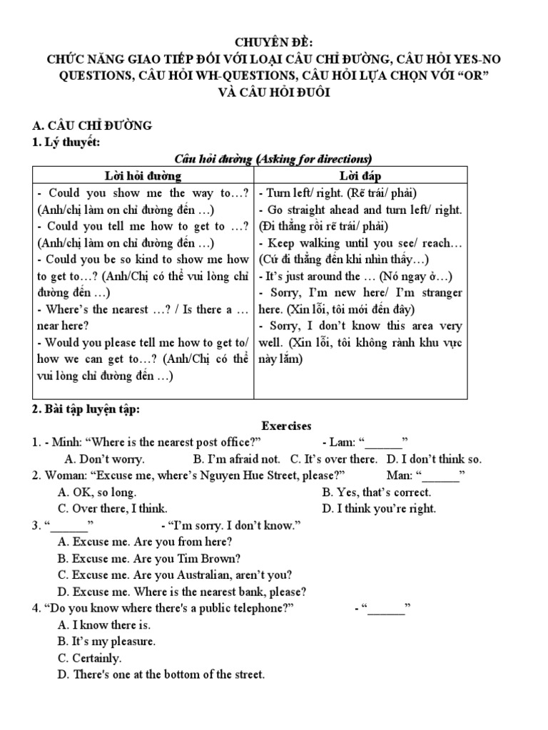 Providing Directions and Answering Questions: A Guide to Responding to ...