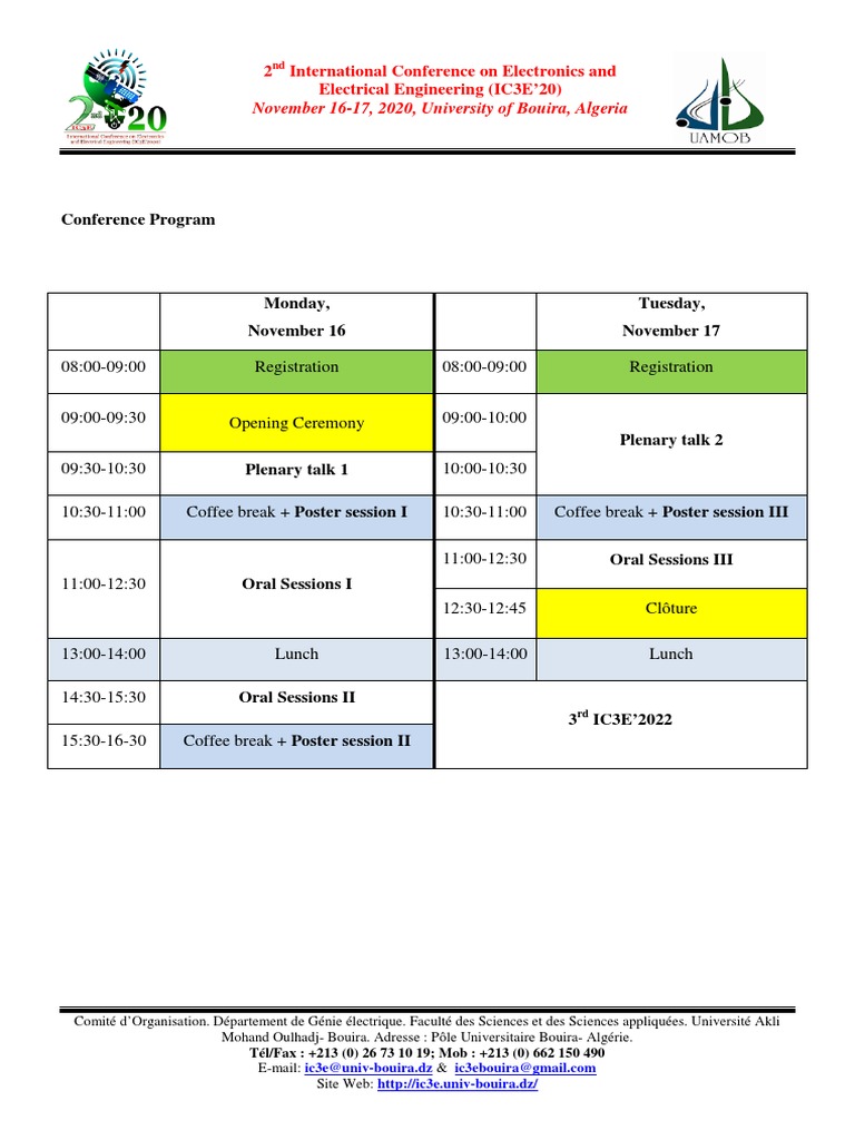 Conference Program | PDF