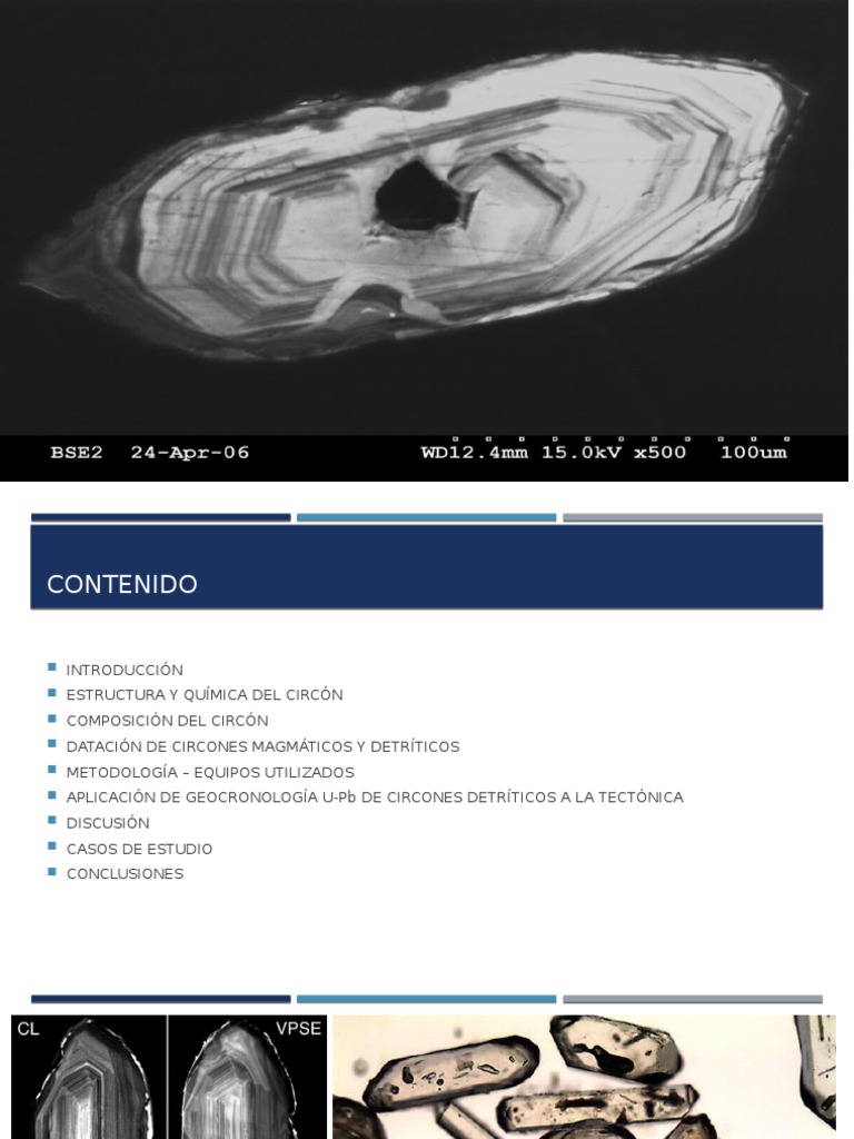 Datacion Con Circones Presentación | PDF | Minerales | Roca (geología)
