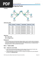 3.3.12 Packet Tracer - VLAN Configuration | PDF | Network Interface Controller | Computer Network