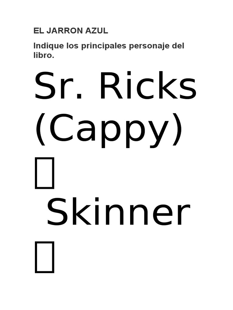 El Jarron Azul | PDF