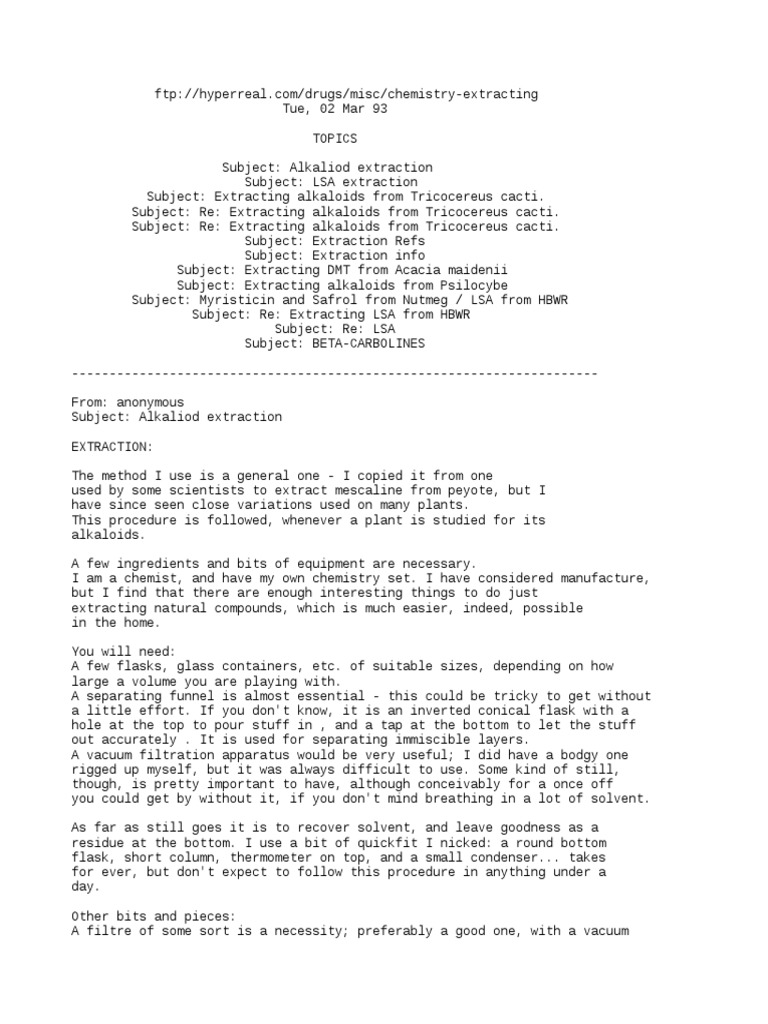 Extraction FAQ | PDF | Solvent | Solubility