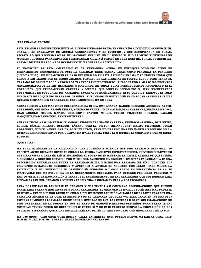 13-Otura Meji | PDF | Mitología | Santeria