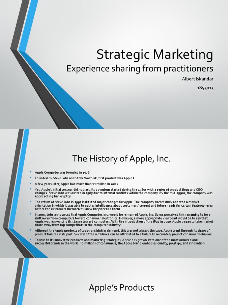 Apple's Winning Marketing Strategy | PDF | Apple Inc. | Retail
