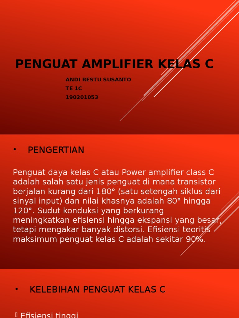 Penguat Amplifier Kelas C | PDF