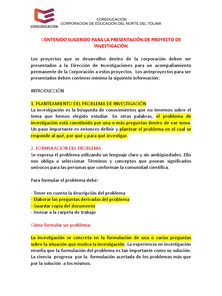 Guia para Formular El Problema | PDF | Interacciones de disciplina ...