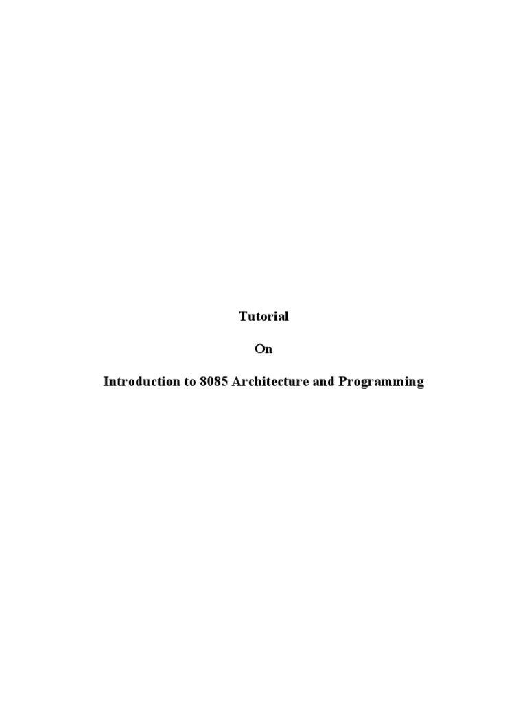 8085 Microprocessor Download Free Pdf Central Processing Unit