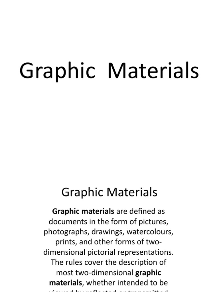 Graphic Materials | PDF | Printmaking | Photograph