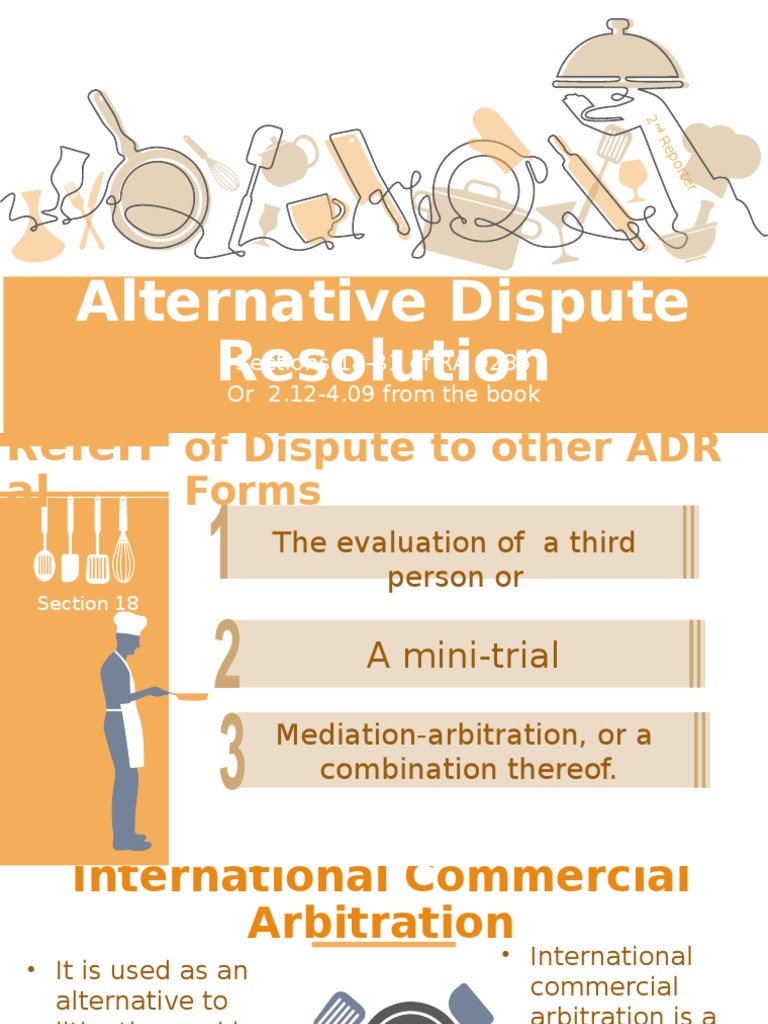 Alternative Dispute Resolution: Sections 18-31 of RA 9285 or 2.12-4.09 ...