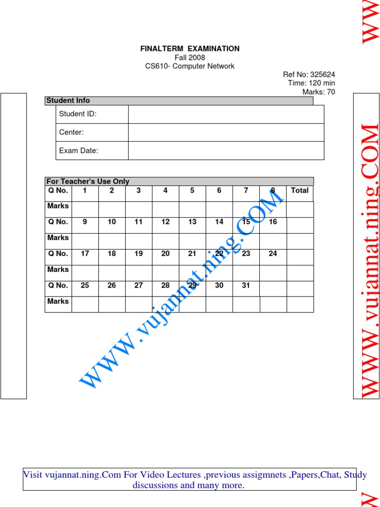Cs610 Collection of Old Papers | PDF | Routing | Computer Network