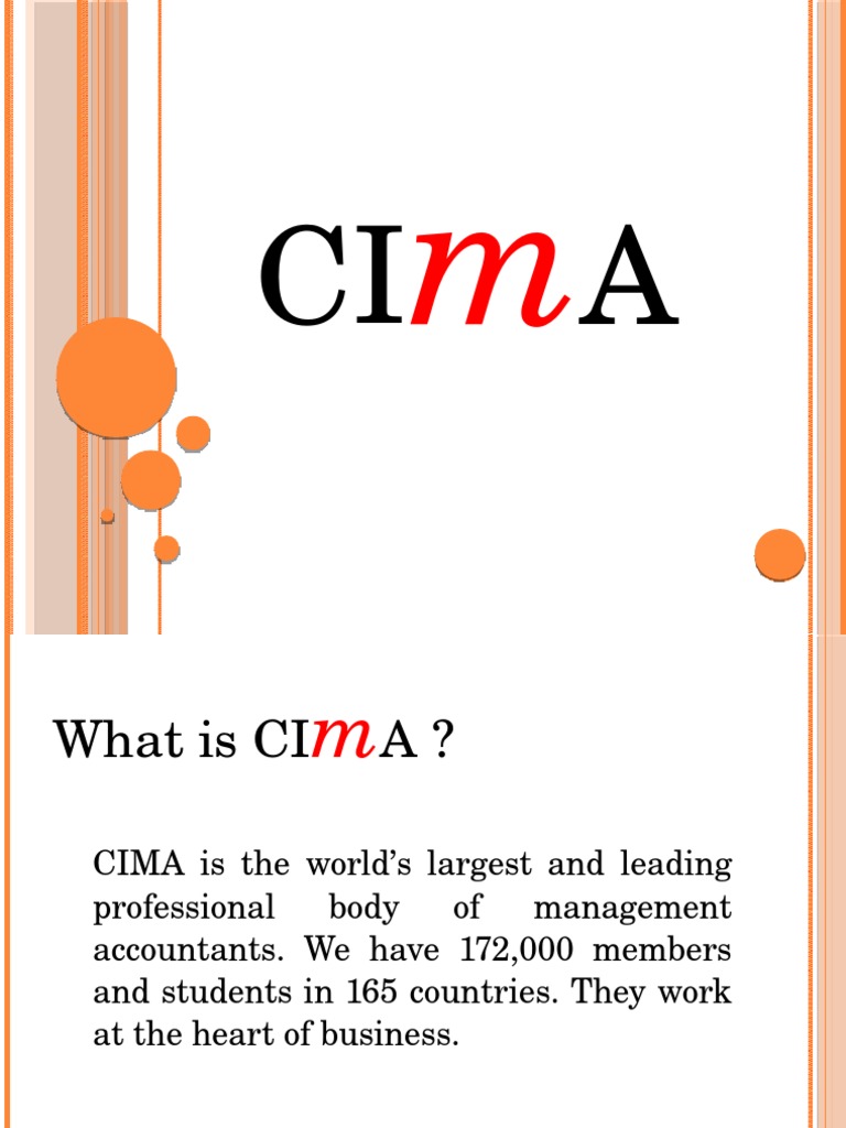 CIMA | PDF | Accounting | Management Accounting