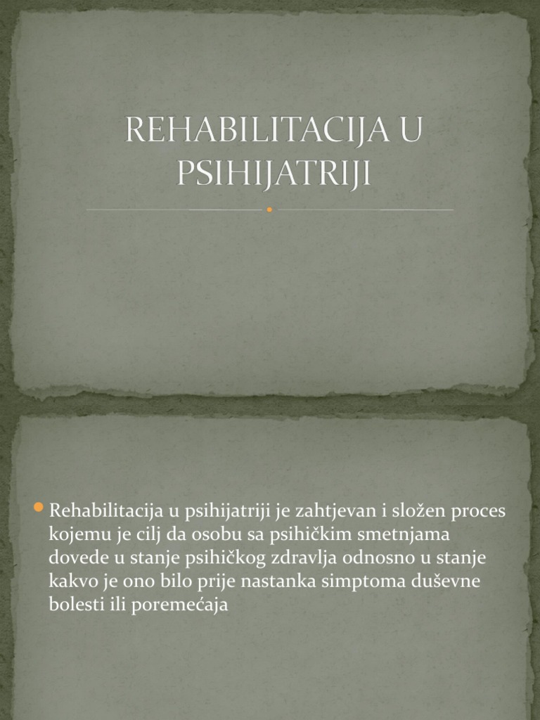 REHABILITACIJA | PDF