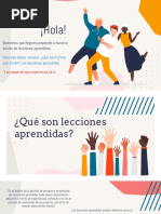 Lecciones Aprendidas Plantilla y Ejemplo | PDF | Planificación | Informática y tecnología de la ...