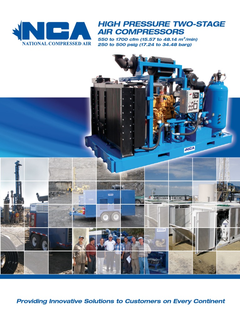 High Pressure Two-Stage Air Compressors: 550 To 1700 CFM (15.57 To 48. ...