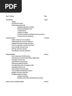 DOMFD Induction and Training Overview | PDF | Pizza | Breads