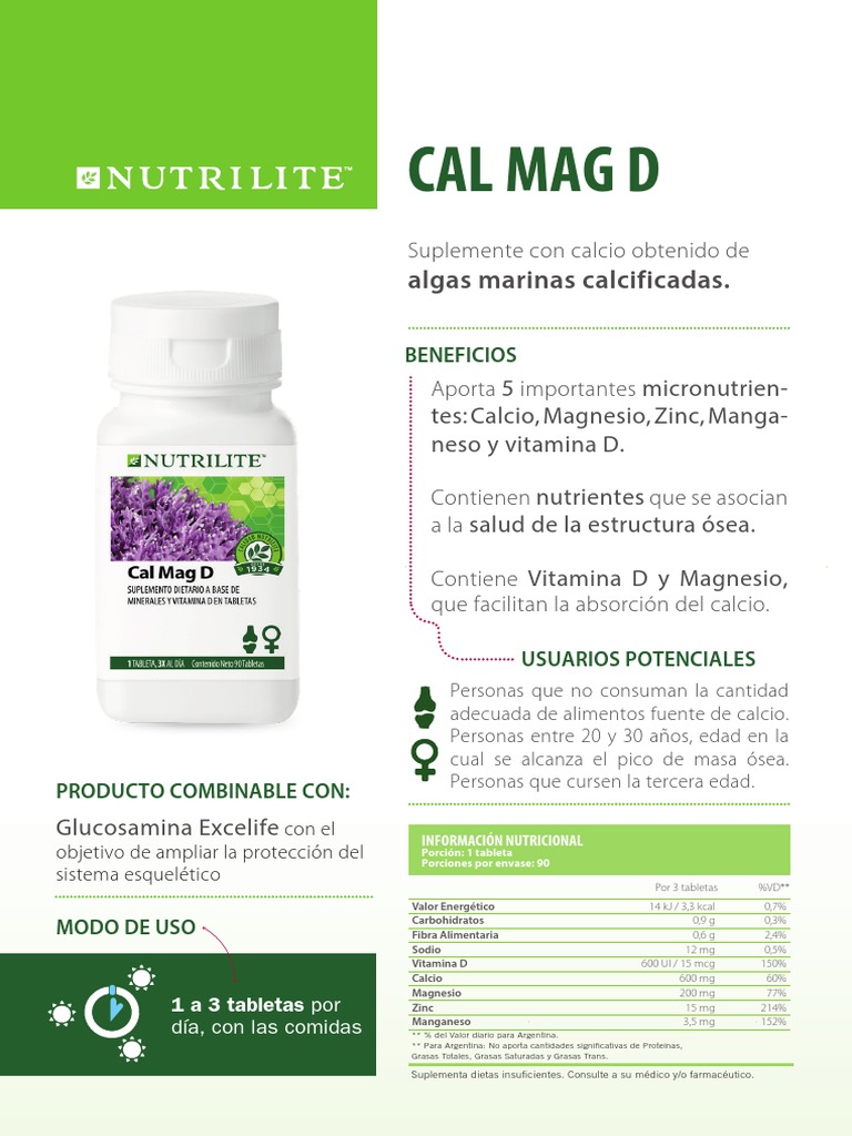 Cal Mag D | PDF | Calcio | Vitamina D