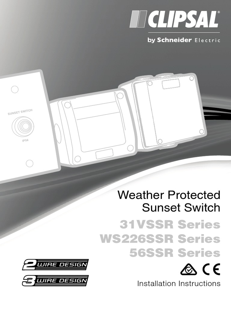 31VSSR Series WS226SSR Series 56SSR Series: Weather Protected Sunset ...