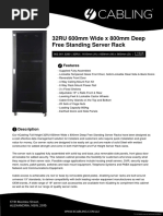 Datasheet - Rittal 42U Server Cabinet | PDF | Door | Sheet Metal