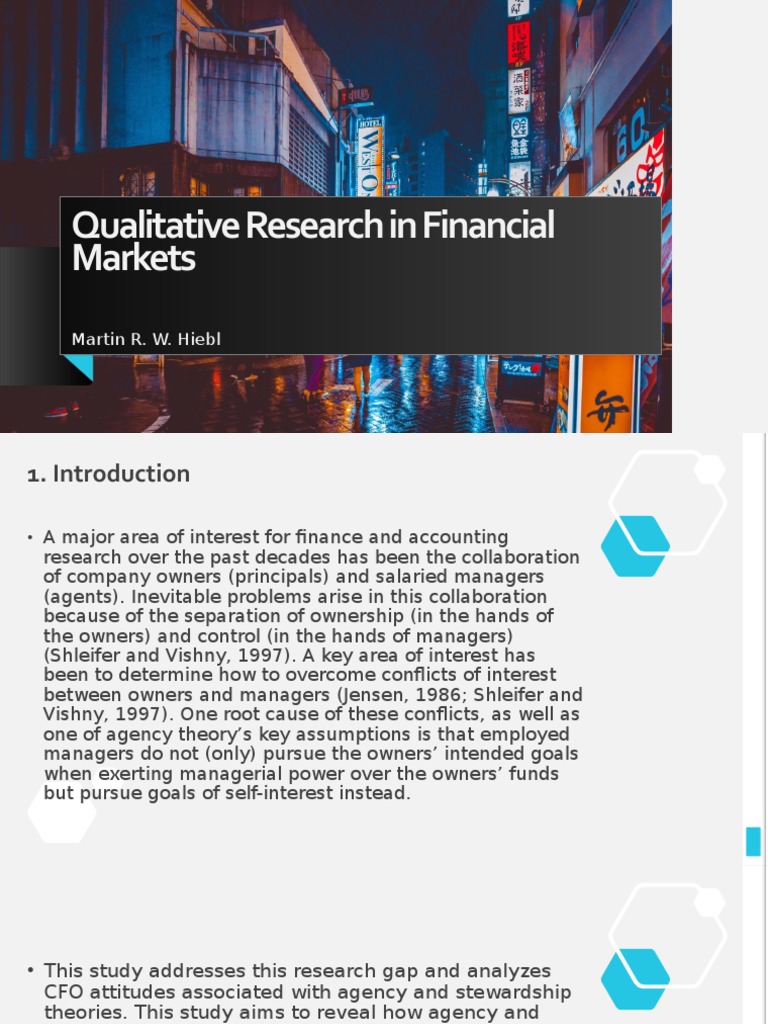 Qualitative Research in Financial Markets | PDF | Chief Financial ...
