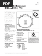 3M Disposable Respirator 1860, 1860S, N95: Technical Data Sheet | PDF ...