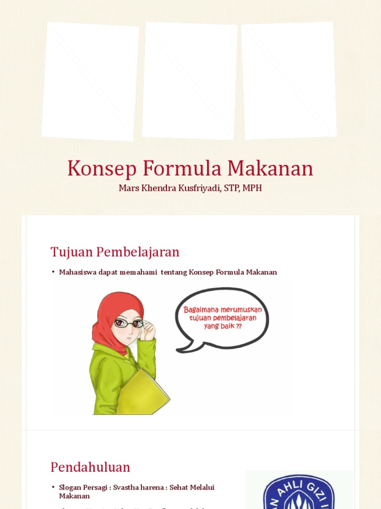 Panduan Formula Makanan Sehat | PDF