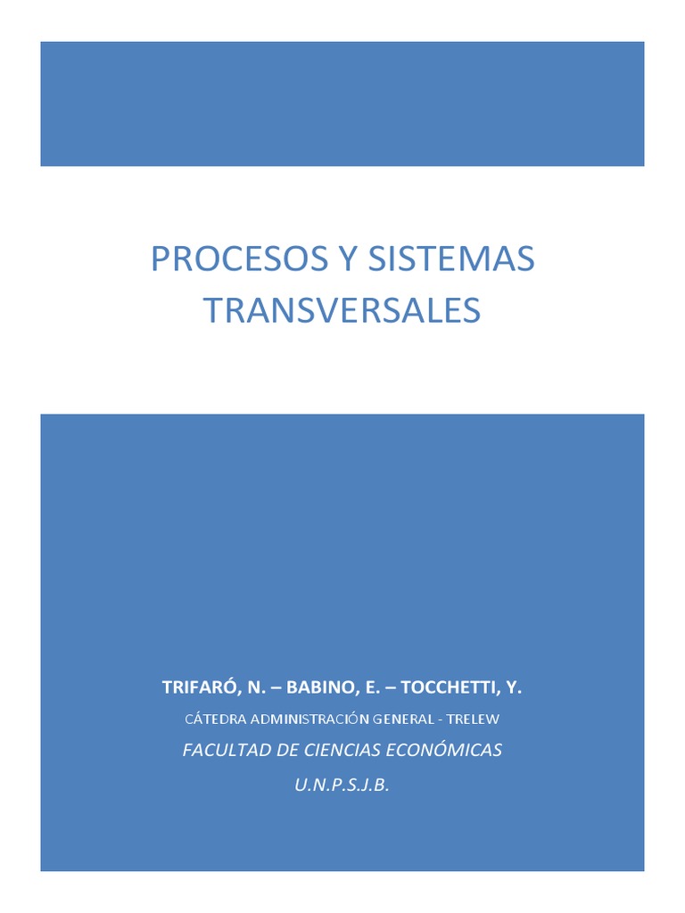 2 Material de Apoyo Al Aprendizaje - Procesos y Sistemas Transversales ...