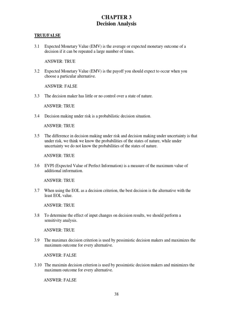 Test Bank Quantitative Analysis Management 9th Edition Barry Render PDF ...