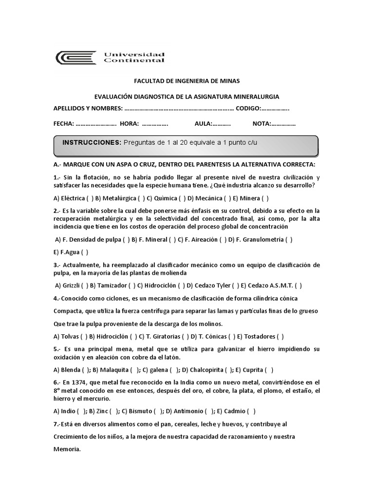 Evaluacion y Solucionario de Eval. Diagn. Ciclo Vacacional | PDF | Rieles | Zinc