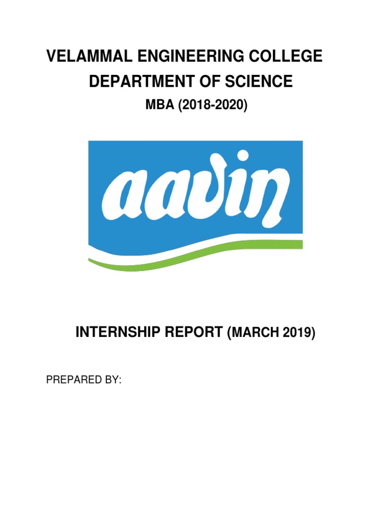 Quality Assurance and Food Safety Standards at Aavin Dairy Cooperative ...